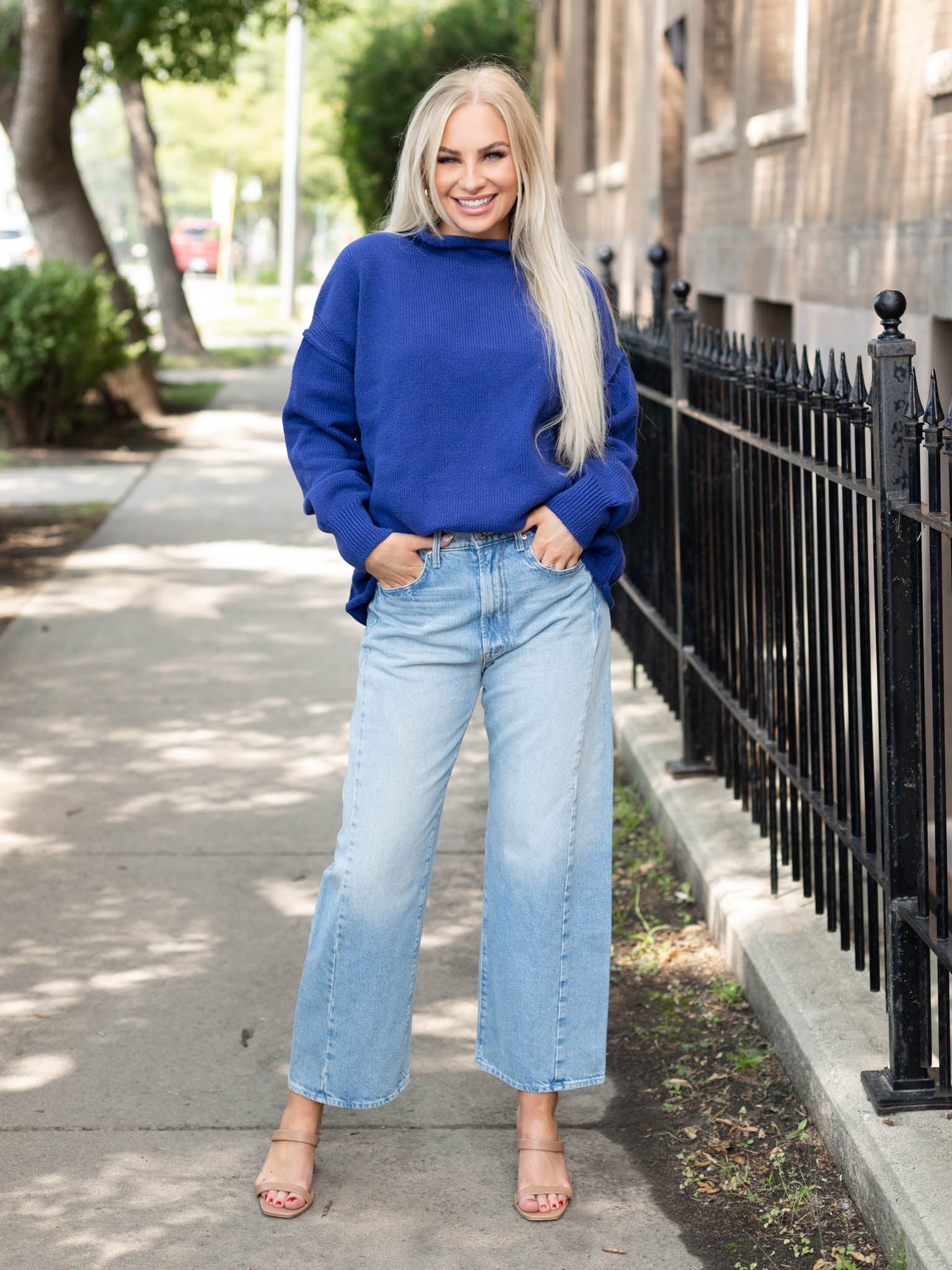 (取寄) フリーピープル レディース ウィー ザ フリー ロール ネック Free People women We The Free Torres Roll Neck Skipper Blue 取寄) フリーピープル レディース ウィー ザ フリー ロール ネック